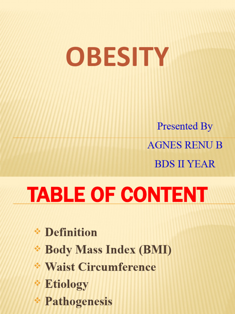 OBESITY | PDF | Obesity | Body Mass Index