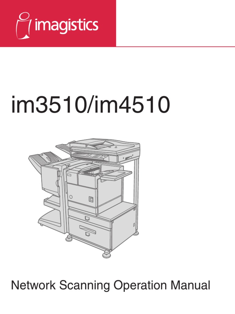 Im3510/im4510: Network Scanning Operation Manual | PDF | Image Scanner ...