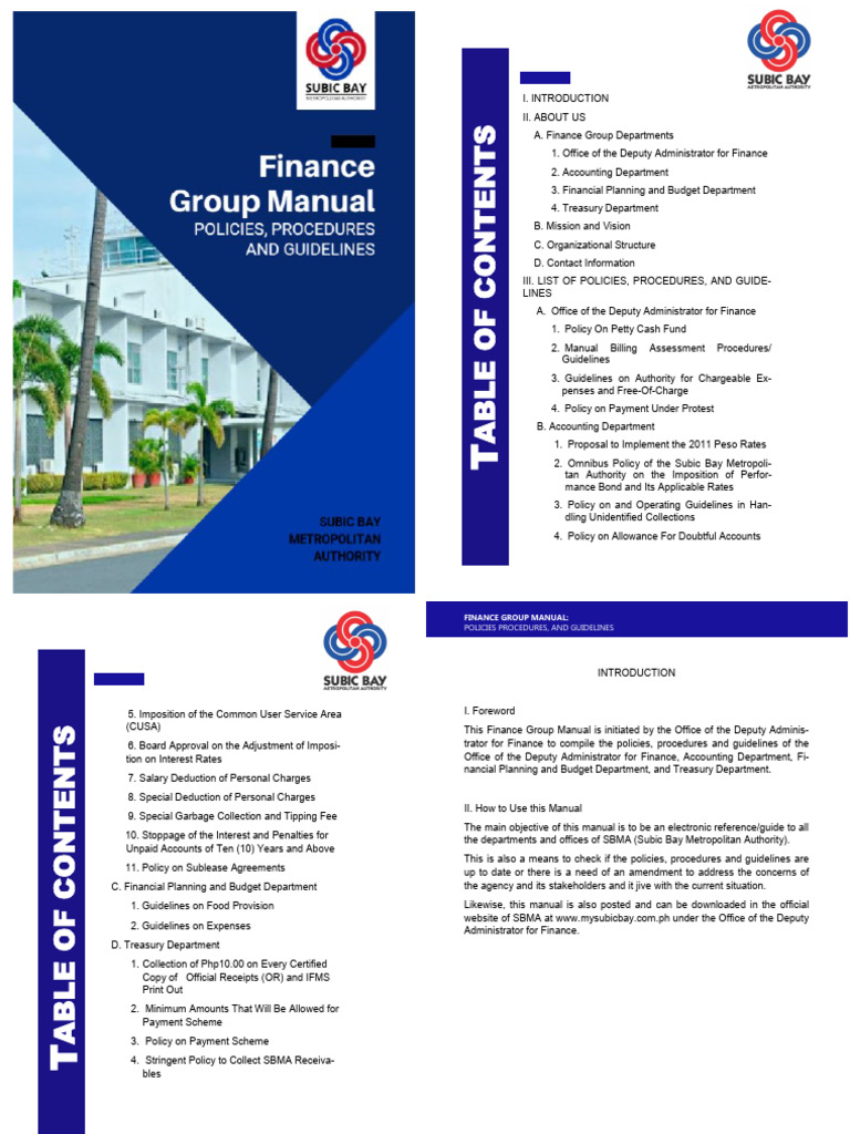 Finance Group Policies and Guidelines | PDF | Credit Card | Payments
