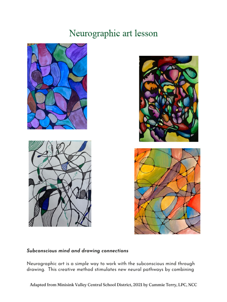 Neurographic Art Lesson | PDF