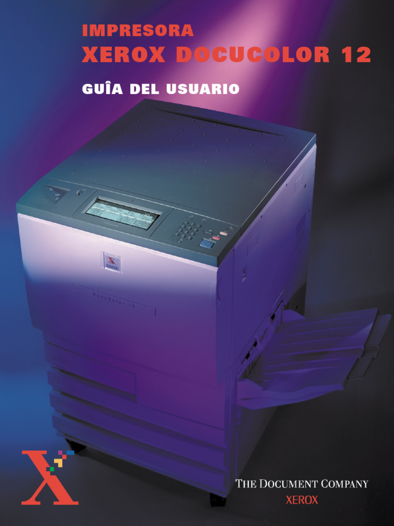 Xerox Docucolor 12: Impresora | PDF | Enchufes y tomas de corriente alterna | Radio