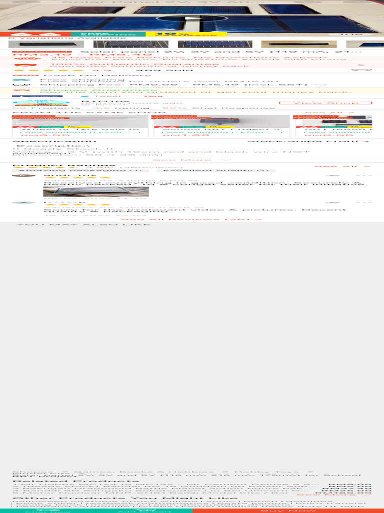 Solar Panel 2V, 3V and 5V (110 MA, 210 MA, 175ma) For School RBT ...