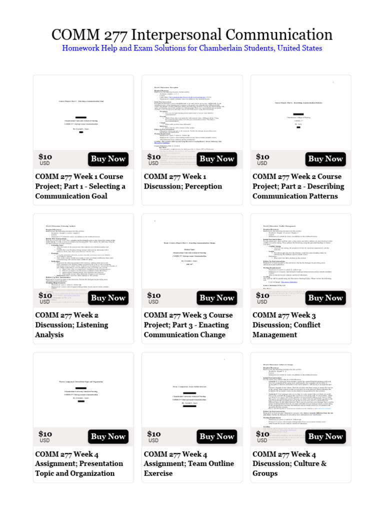 COMM 277 Interpersonal Communication Guide | PDF | Career & Growth