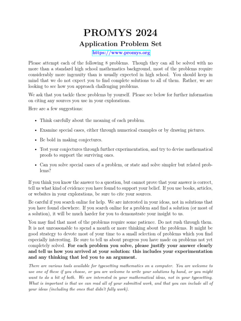 Promys 2024 | PDF | Area | Sequence