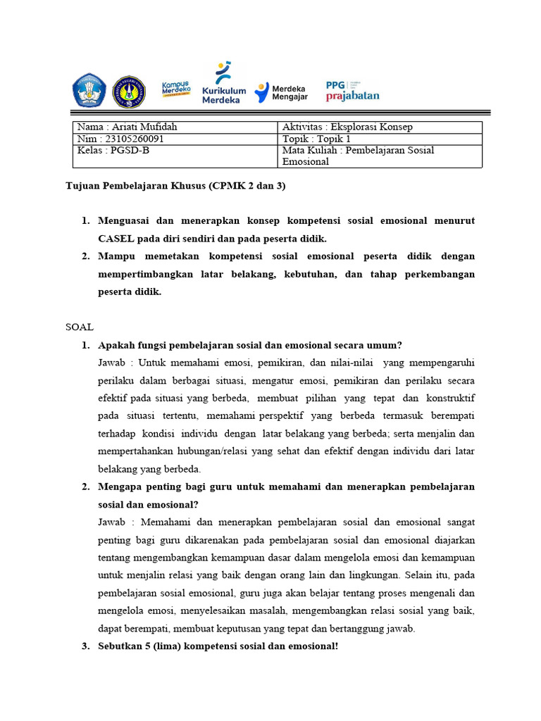 Eksplorasi Konsep Topik 1 PDF | PDF