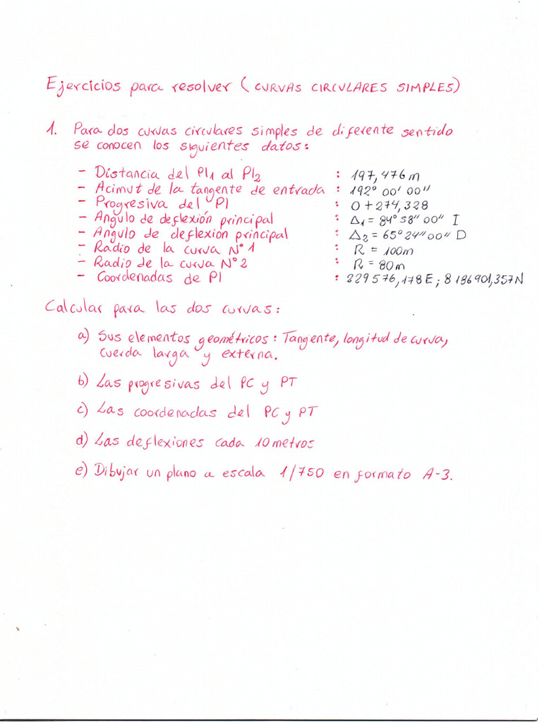 Tarea Curva Simple | PDF