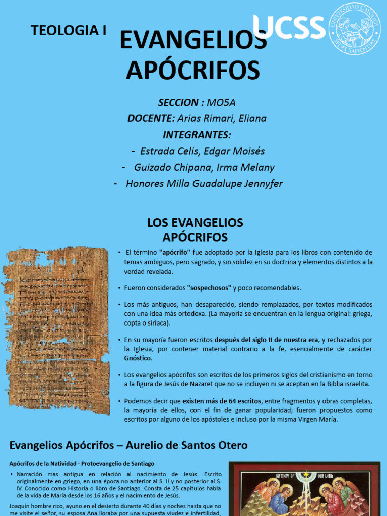 Evangelios Apócrifos: Orígenes y Contenido | PDF | Gnosticismo | Jesús