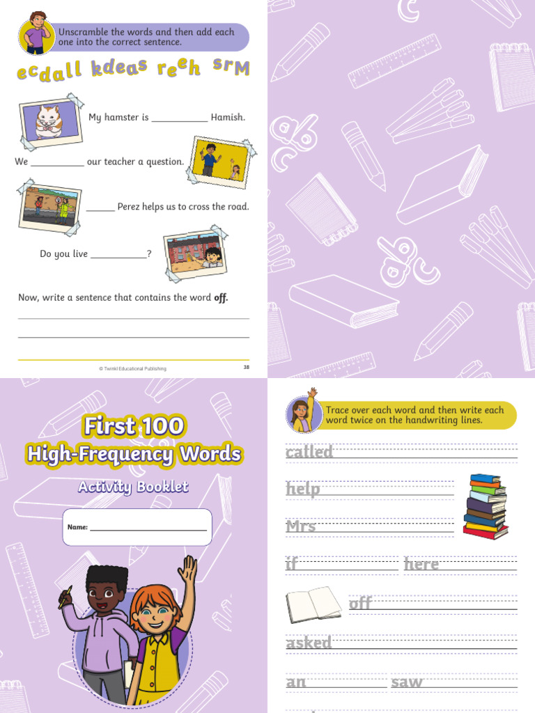 First 100 High-Frequency Words Activity | PDF
