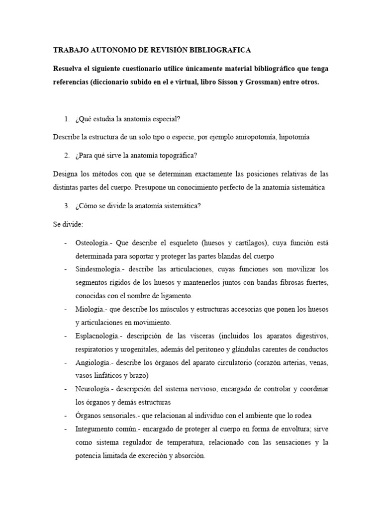 Anatomía Términos Pdf Hueso Términos Anatómicos De Ubicación