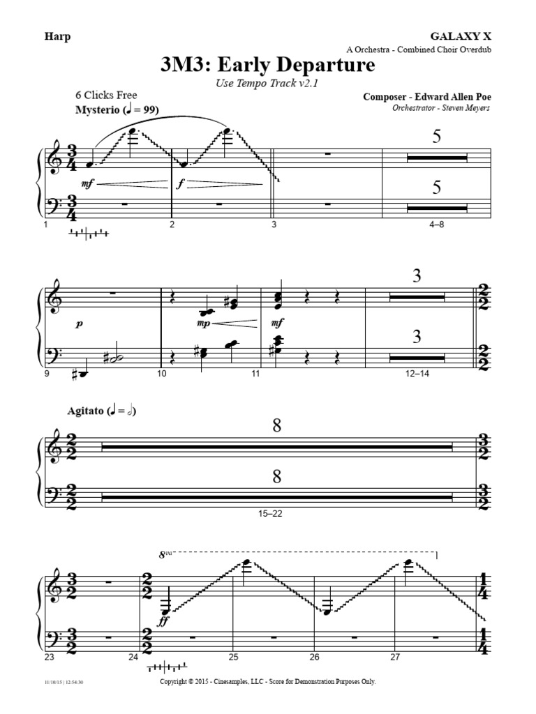 GalaxyX 3m3 EarlyDeparture v1.3 HARP | PDF | Musical Compositions ...
