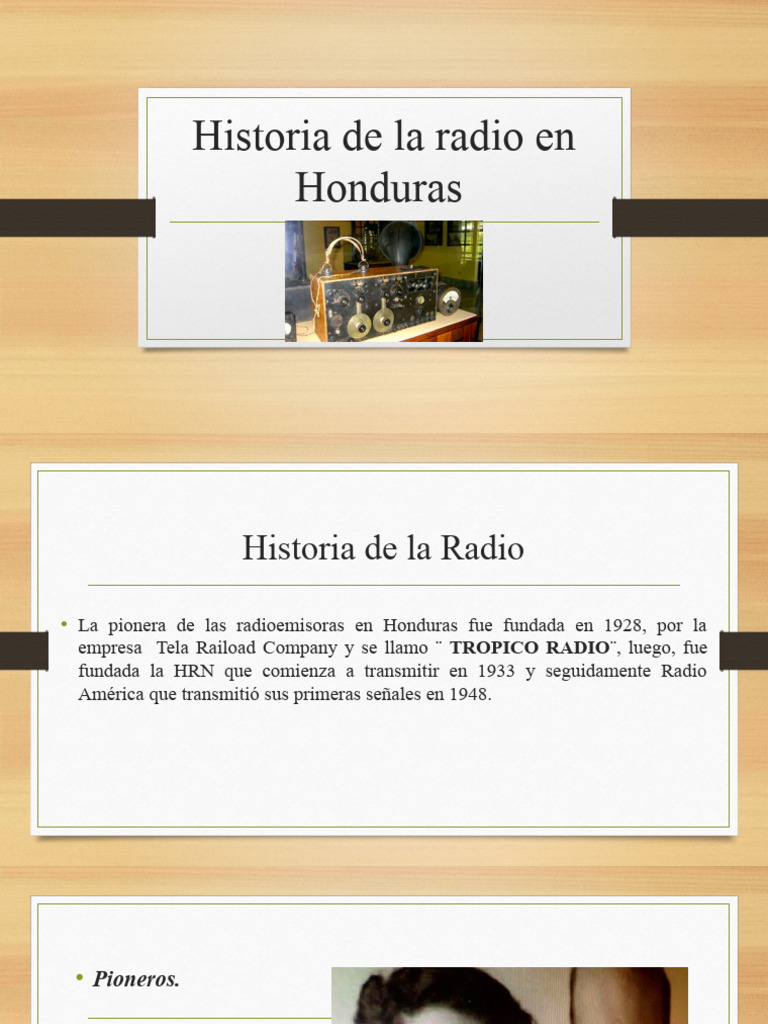 Historia de la Radio en Honduras | PDF | Tecnología de información y ...