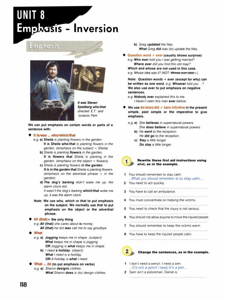 Emphasis and Inversion | PDF