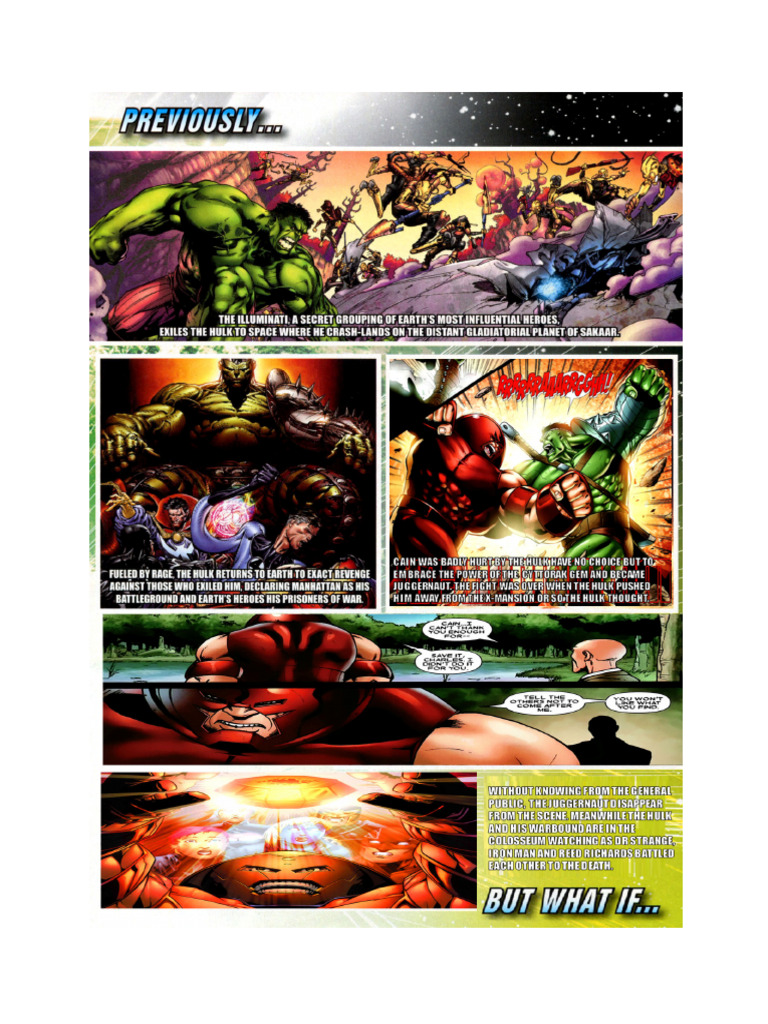 What If Juggernaut Returns To Battle Hulk in World War Hulk 1 | PDF | Marvel Entertainment ...
