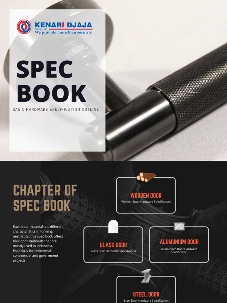 10 Spec Book Basic - Wood Chapter | PDF | Door | Stainless Steel