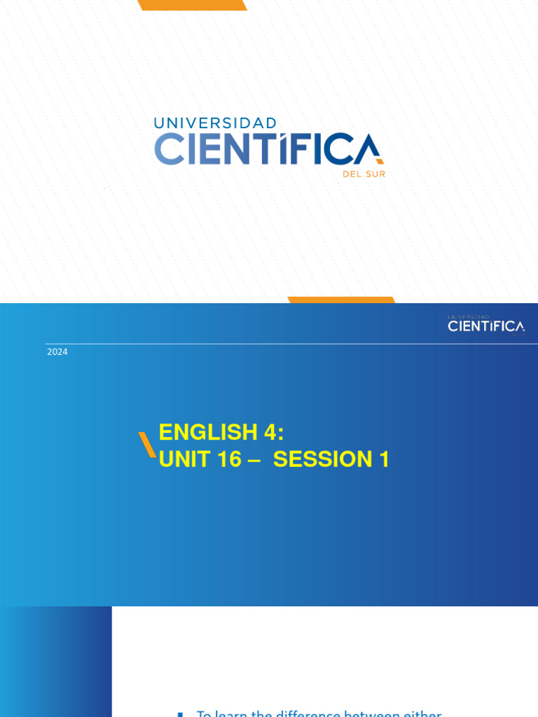 English 4 Unit 16 Session 1 2024 | PDF
