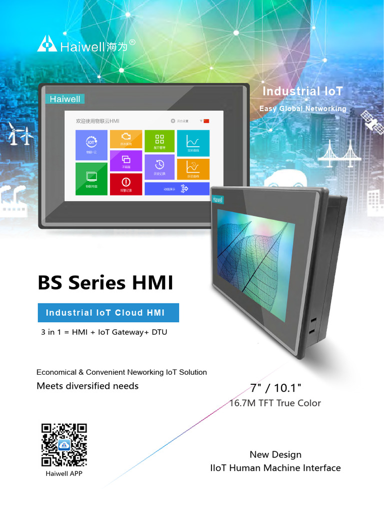 Haiwell BS Series IoT Cloud HMI Catalog | PDF | Cloud Computing | Internet Of Things