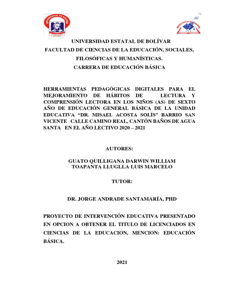 Guato Quilligana Darwin William y Toapanta Lluglla Luis Marcelo | PDF ...