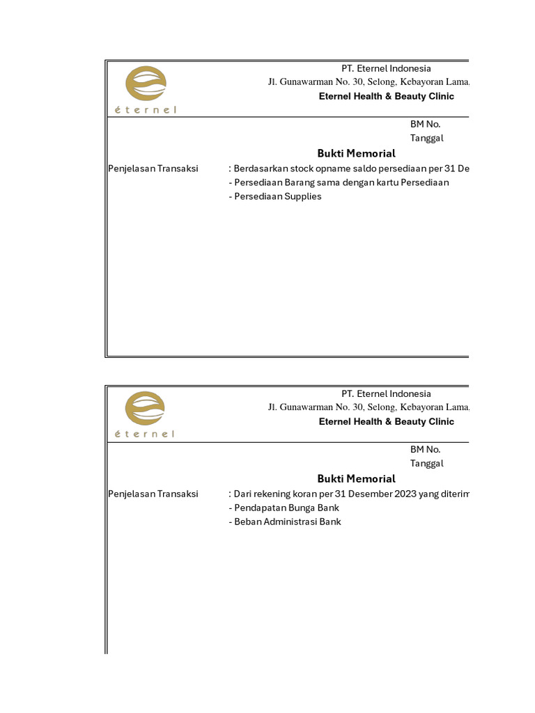 Bukti Transaksi AJP | PDF