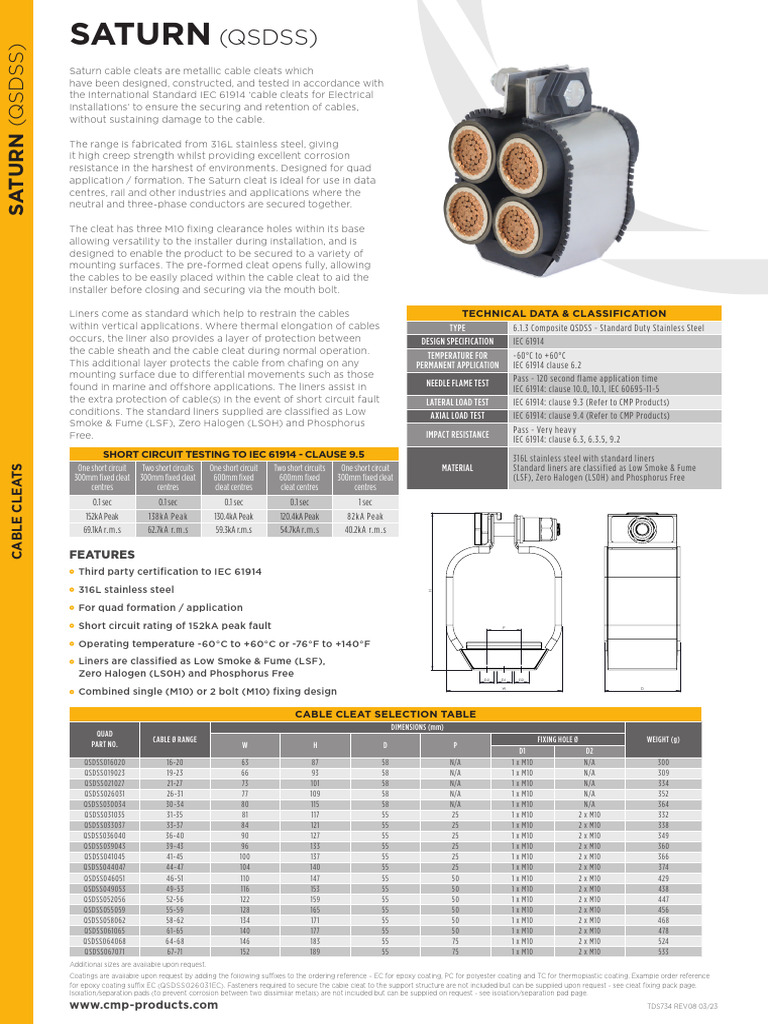 Saturn Quad Qsdss Pdf Stainless Steel Building Materials