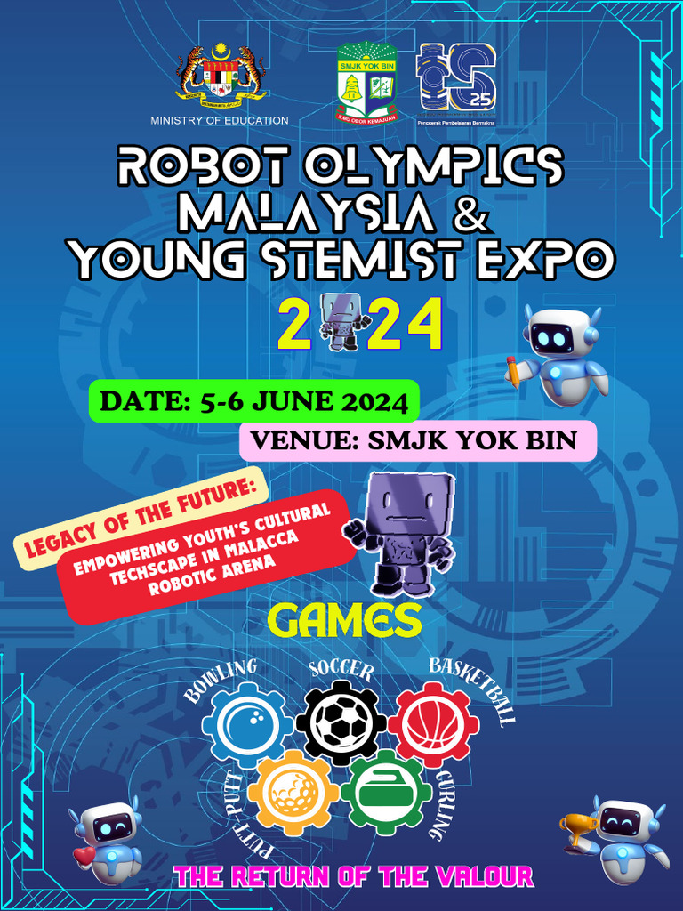 Robot Olympics Malaysia 2024 | PDF | Science, Technology, Engineering, And Mathematics | Science