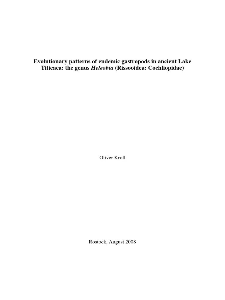 Tesis Kroll | PDF | Agarose Gel Electrophoresis | Molecular Phylogenetics