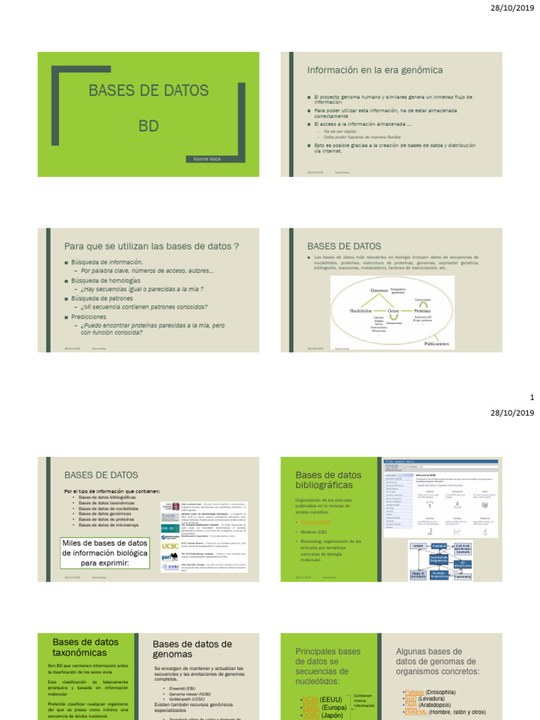 Bioinf 2 | PDF | Centro Nacional de Información Biotecnológica | Adn