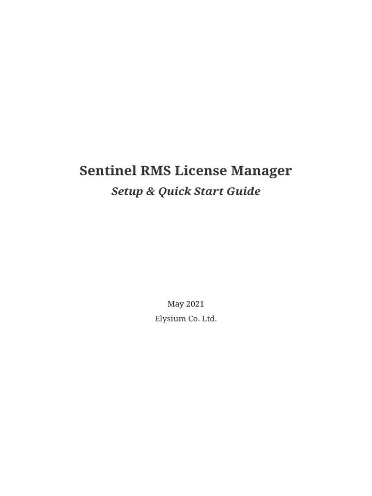 LicenseServer QuickStartGuide en | PDF | Port (Computer Networking) | Installation (Computer ...
