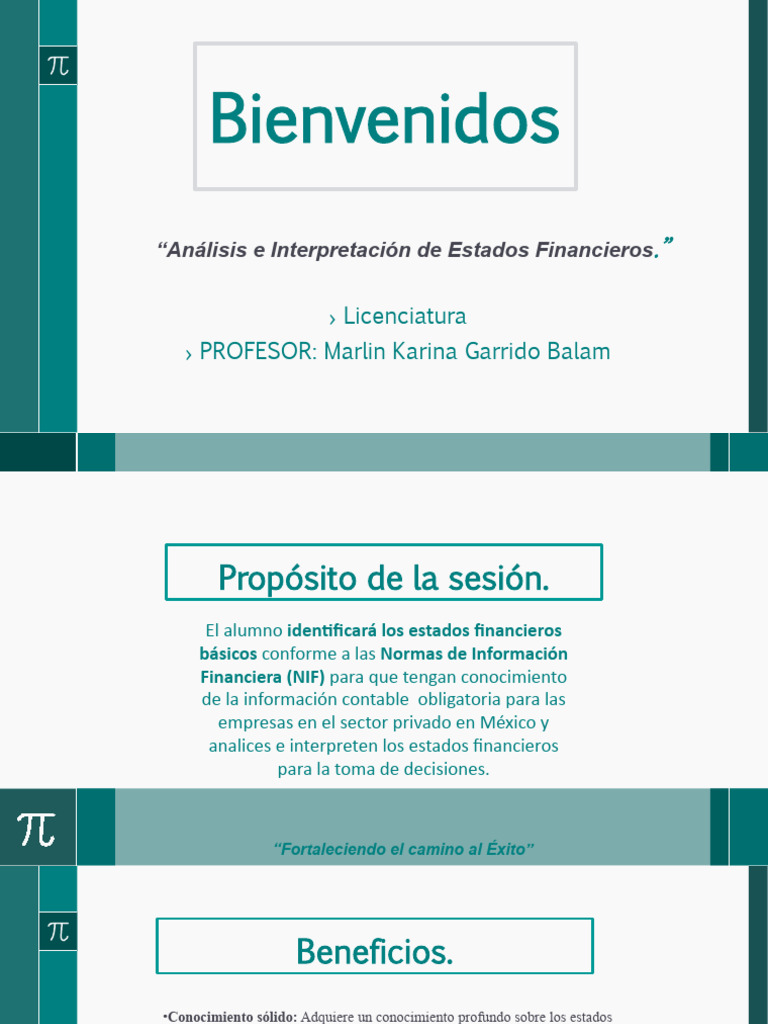 Presentacion EEFF RAPIDO | PDF | Contabilidad | Estado financiero