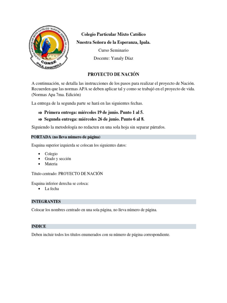 Pasos Proyecto Nación 2024 | PDF | Bibliografía | Ciudadanía