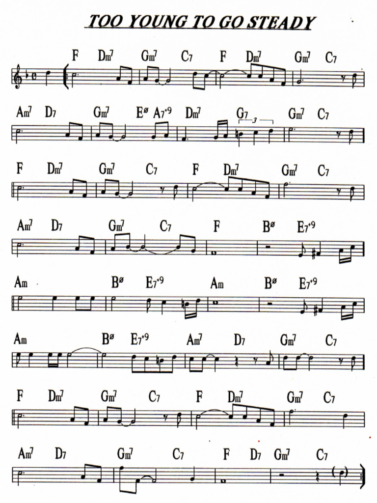 Too Young To Go Steady | PDF