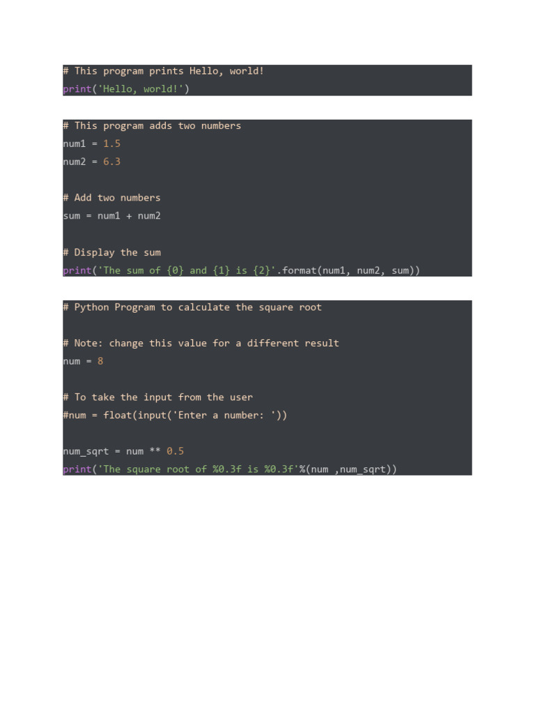 Phyton Progas Proz | PDF | Computer Programming | Arithmetic