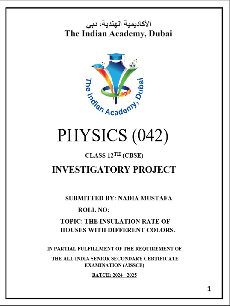 Nadia-Grade 12B | PDF | Heat Transfer | Building Insulation
