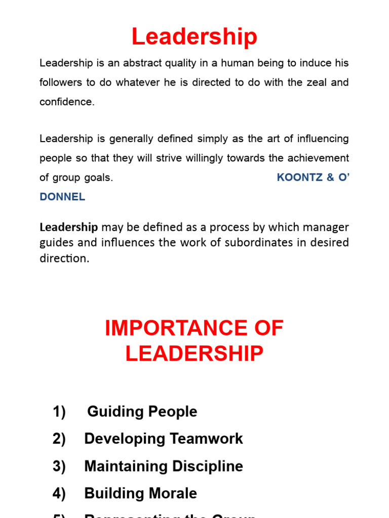 Essential Leadership Traits and Styles | PDF | Leadership | Social ...