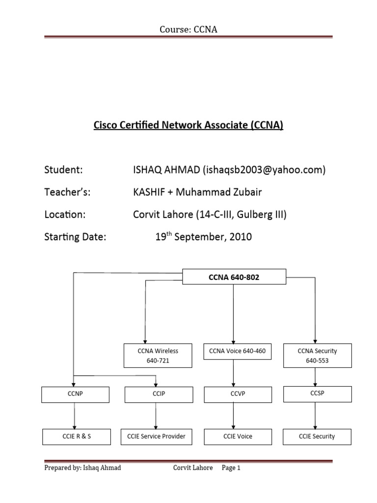 Cisco Certified Network Associate | PDF | Routing | Computer Network
