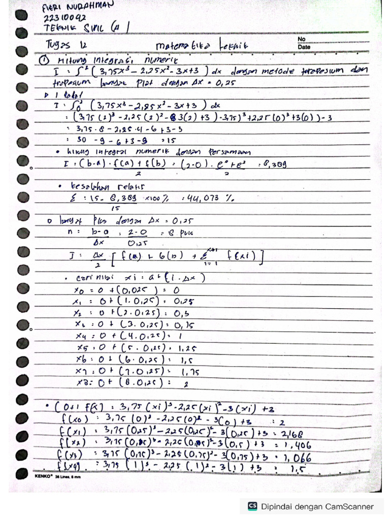 Tugas 12 Matek | PDF