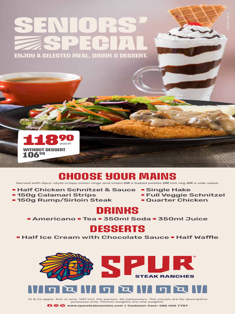 20628S Seniors Menu Mar 24 LR | PDF | Cooking, Food & Wine