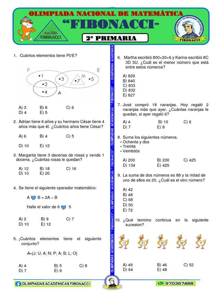 2do Prim Mate | PDF | Aritmética