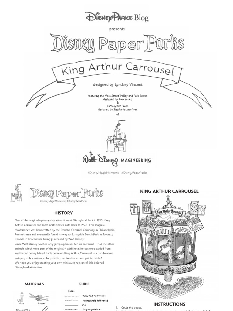 Disney Paper Parks Carrousel | PDF | Carousel