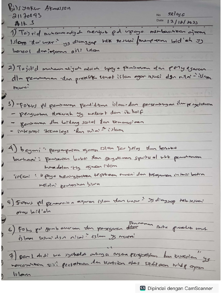 Bilsyakur Akmeison - 21170043 - Tugas AIK 3 (12-12-2023) | PDF