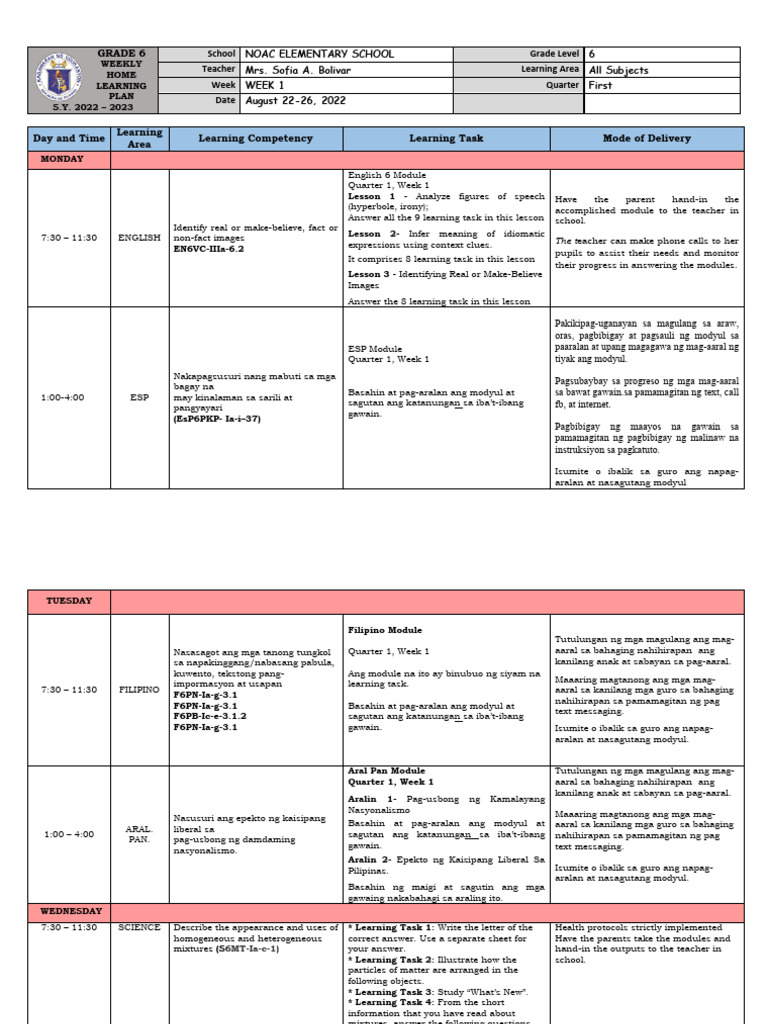 Week 1 Sofie | PDF | Mixture | Teachers