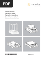 Sartorius Scale Calibration Guide | PDF | Weighing Scale | Calibration