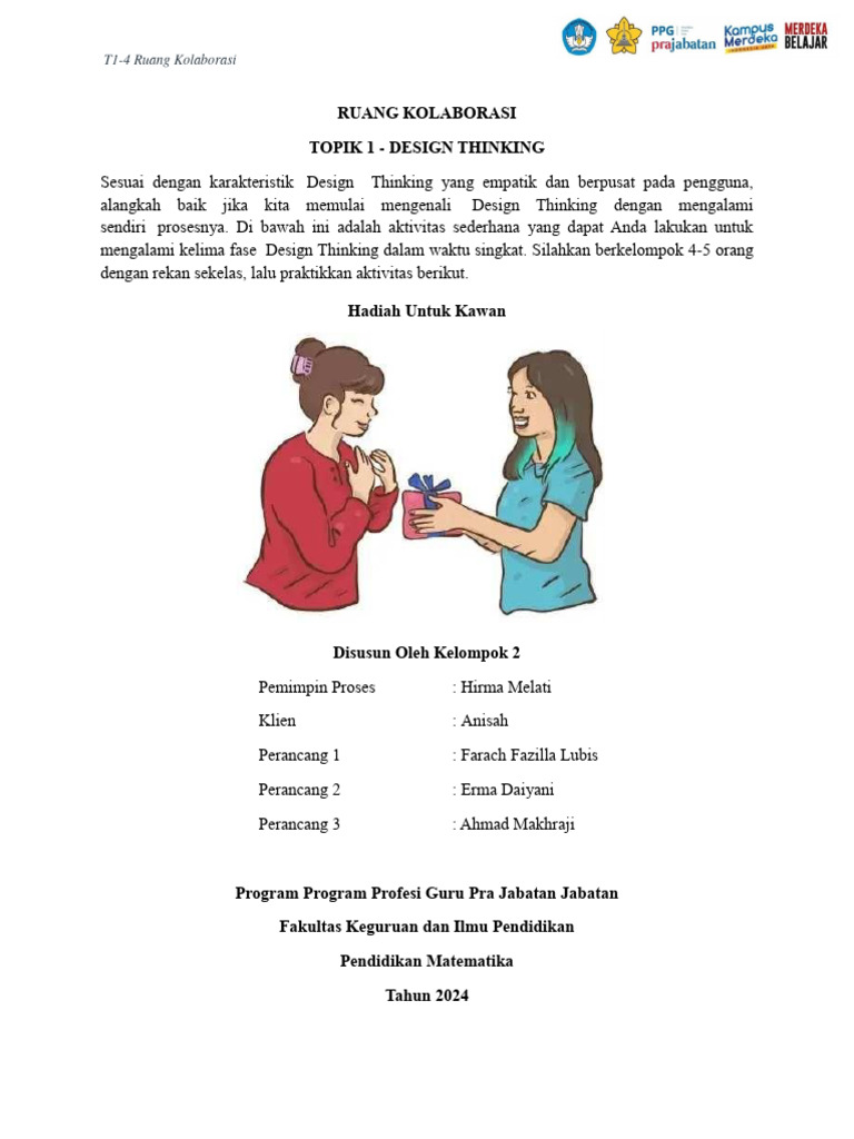 T1 - Ruang Kolaborasi - DT - Kel 2 | PDF