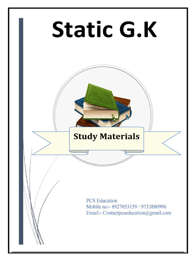 Static G.K | PDF