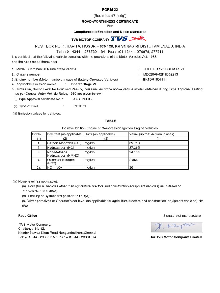 Form22 1500774543 | PDF | Exhaust Gas | Combustion