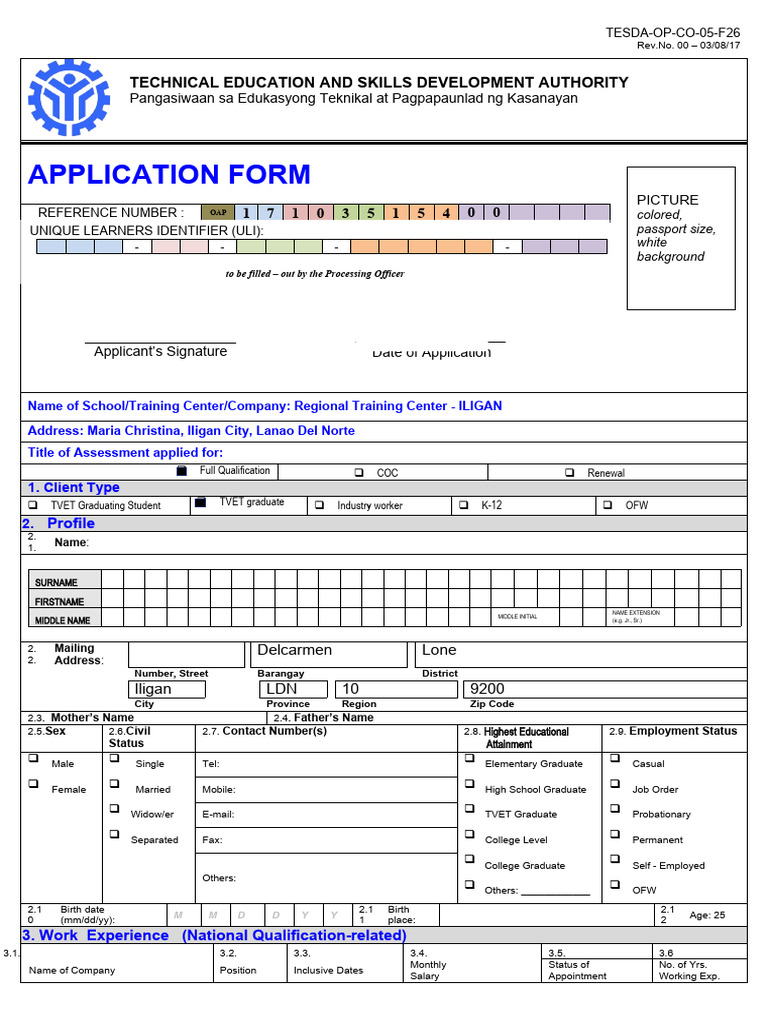 Application-Form-2-copies (1) | PDF
