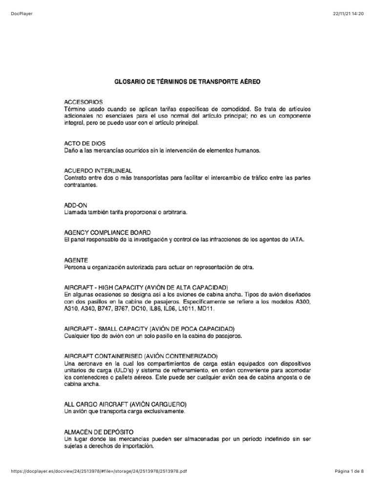 Glosario de Terminos de Transporte Aereo | Descargar gratis PDF | Electrónica | Electromagnetismo