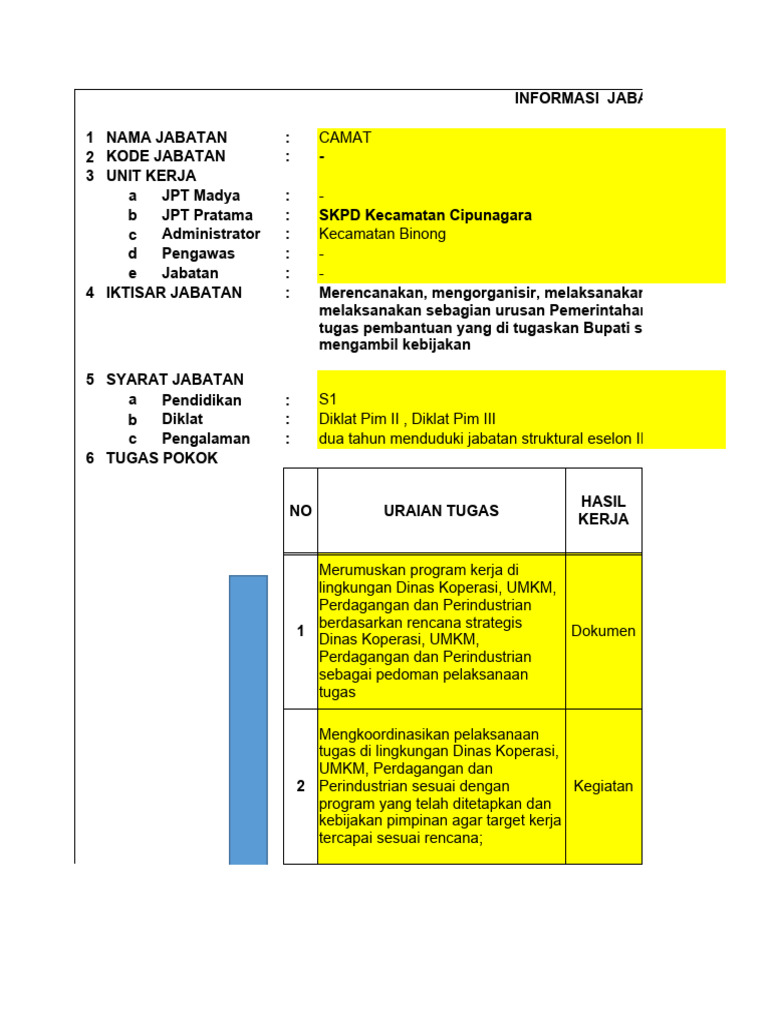 Form Anjab Keg Rakor 2024 | PDF | Bisnis