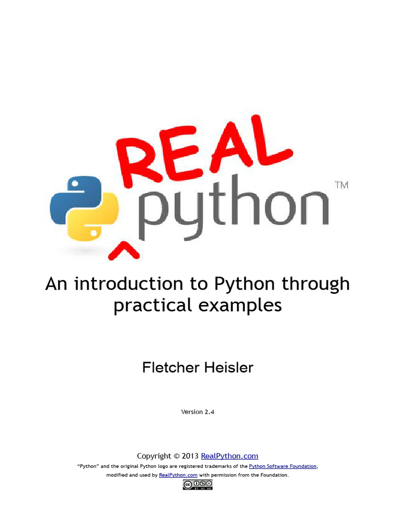 An Introduction To Python? Through - Practical Example | PDF | Object (Computer Science ...