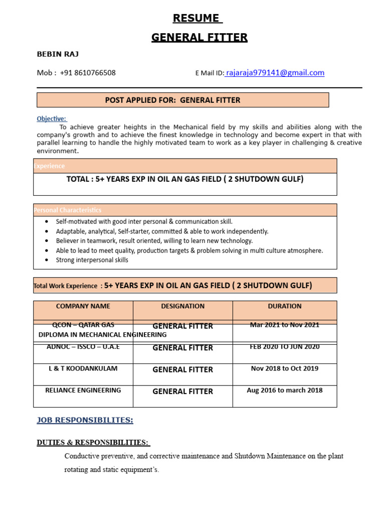 Bebin General Fitter | PDF | Valve | Heat Exchanger