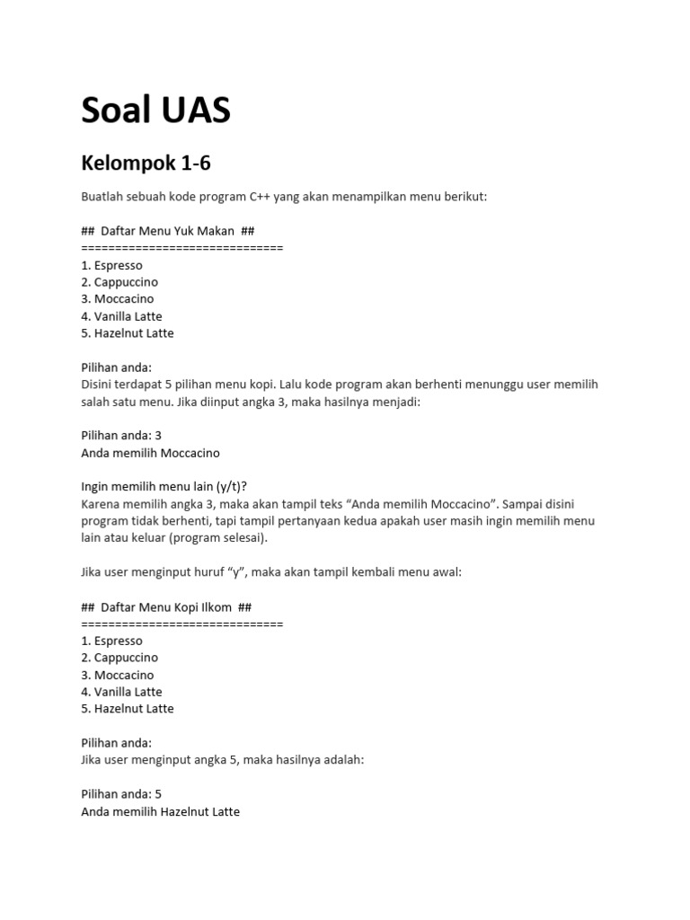 Soal UAS | PDF | Karier & Perkembangan | Bisnis